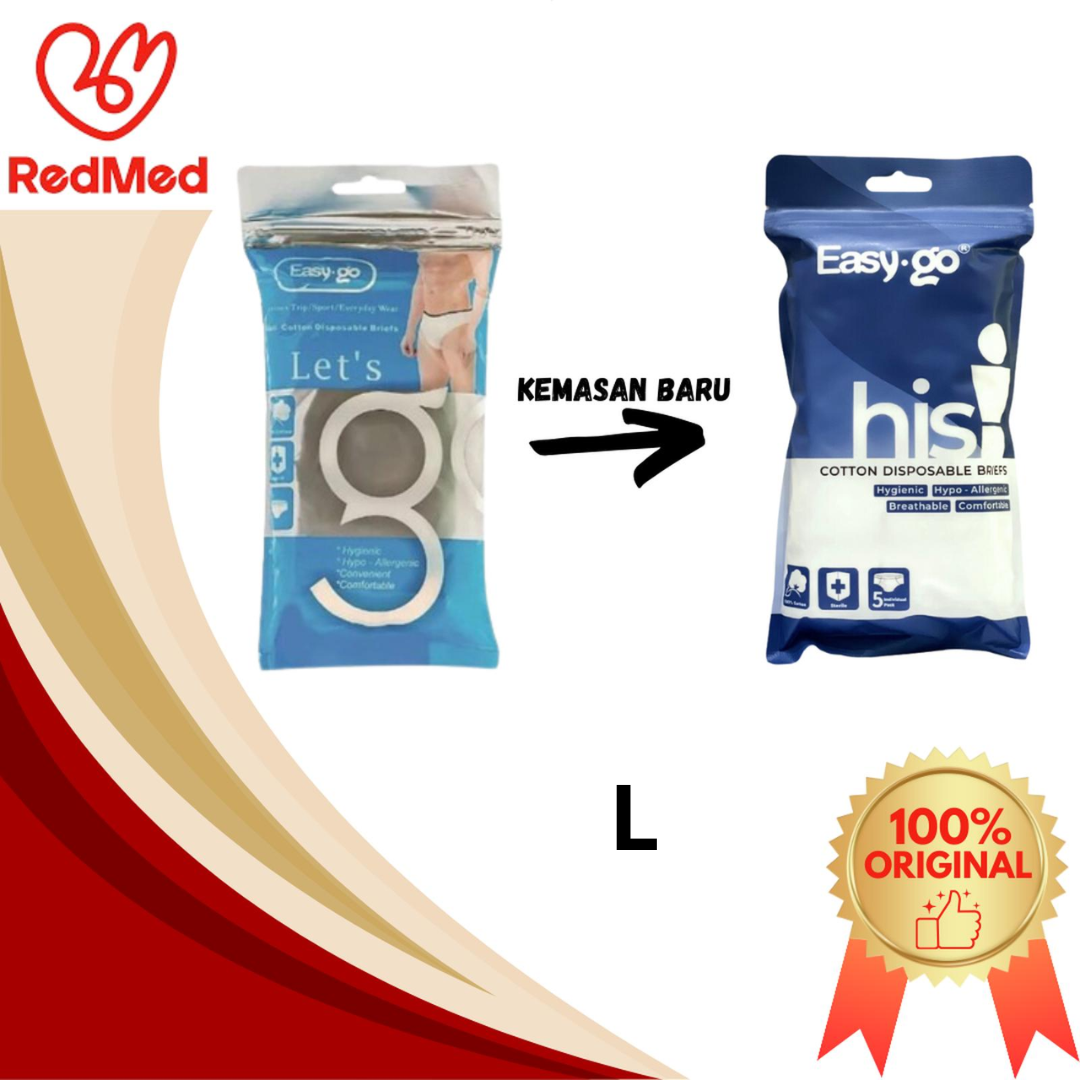 EASY GO DISPOSABLE PANTS MEN L 5’S – RedMed Pharmacy Online