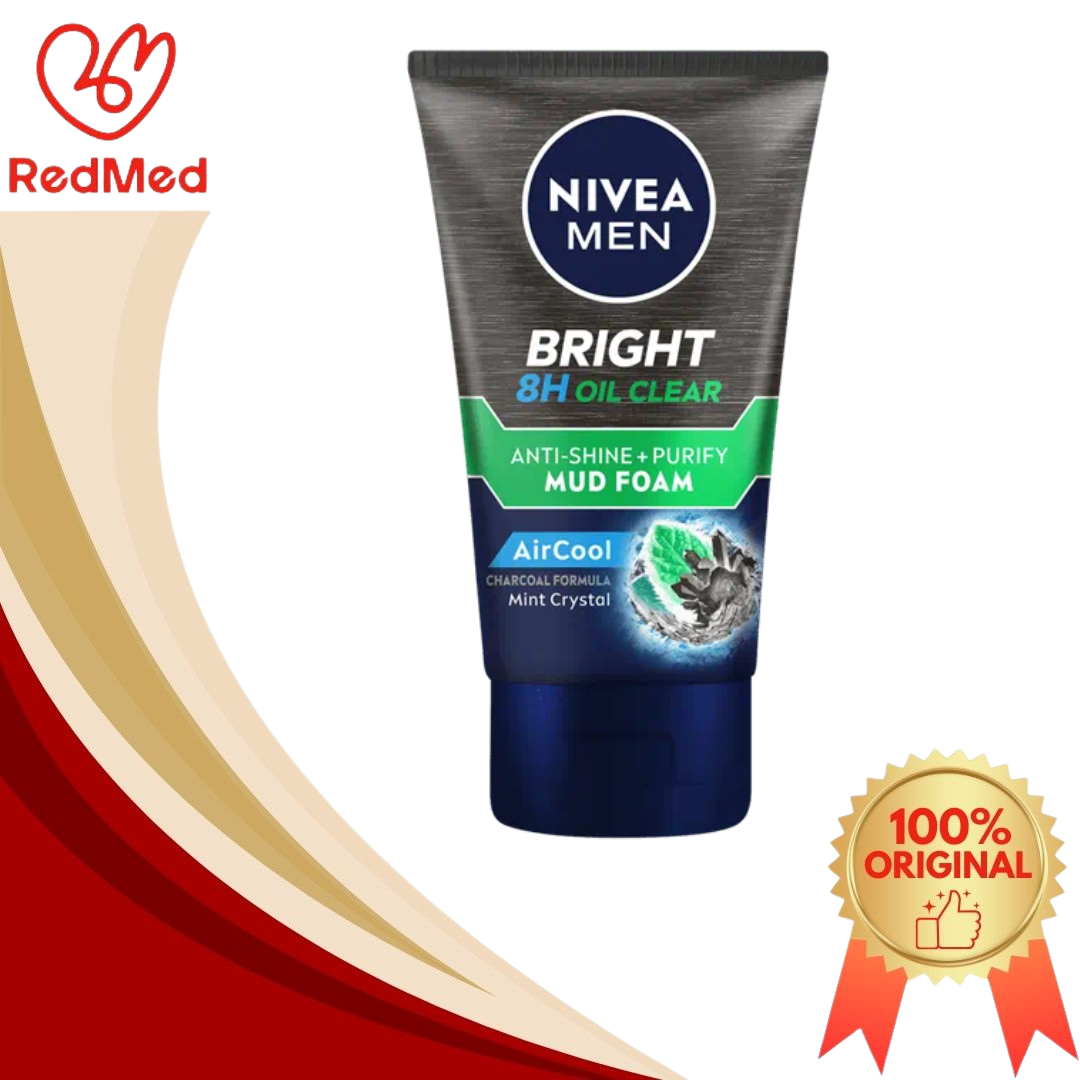 NIVEA MEN BRIGHT OIL CLEAR MUD FOAM 100ML – RedMed Pharmacy Online