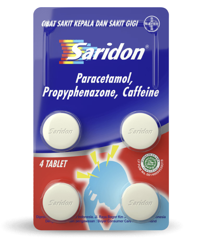 SARIDON TABLET @4 TAB – RedMed Pharmacy Online