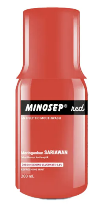 MINOSEP RED ANTISEPTIC MOUTHWASH 0,2% 200ML (MERAH) – RedMed Pharmacy ...